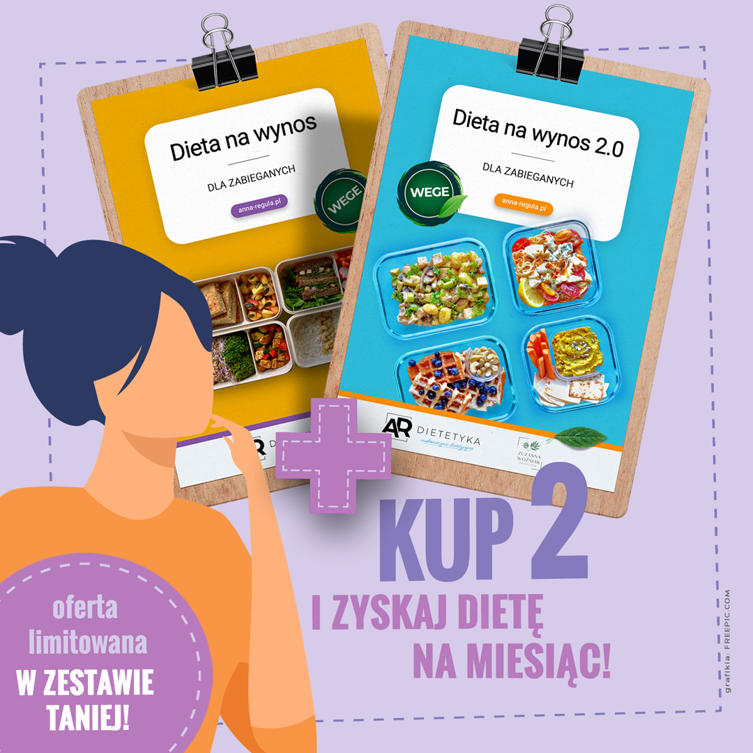 Pakiet: Dieta na Wynos + Dieta na wynos 2.0 – Wege – Anna Reguła Dietetyka